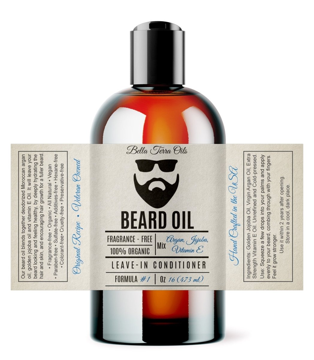 Beard Oil with Jojoba & Argan - Grooming Oils for Men