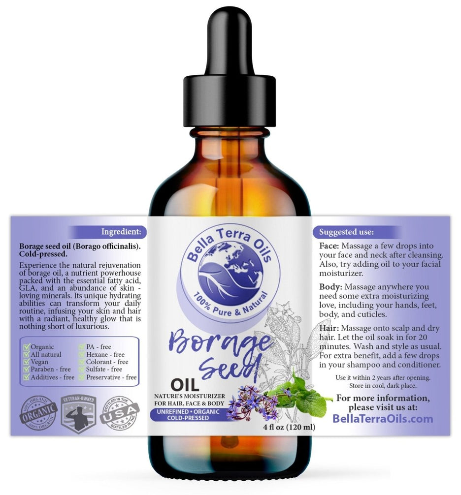 Borage Oil - Natural Carrier Oil for DIY Skincare