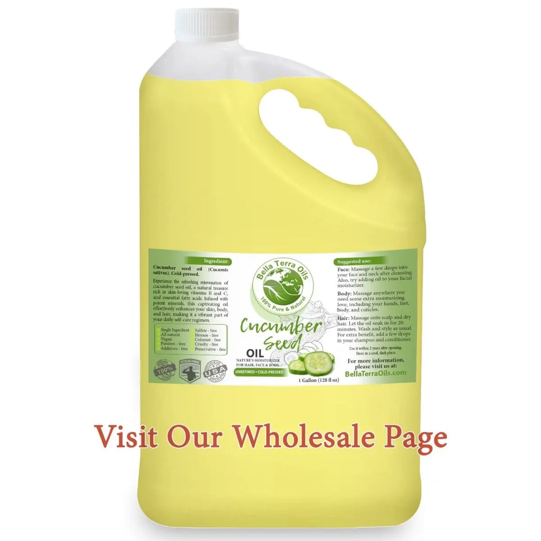 Cucumber Seed Oil - Gentle Skin Moisturizing Carrier Oils