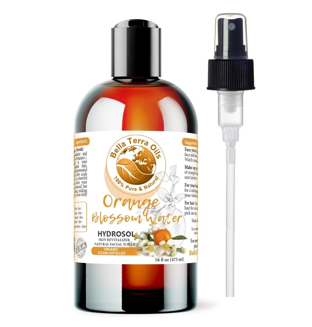 Organic Neroli Water Hydrosol - Orange Blossom Floral Waters