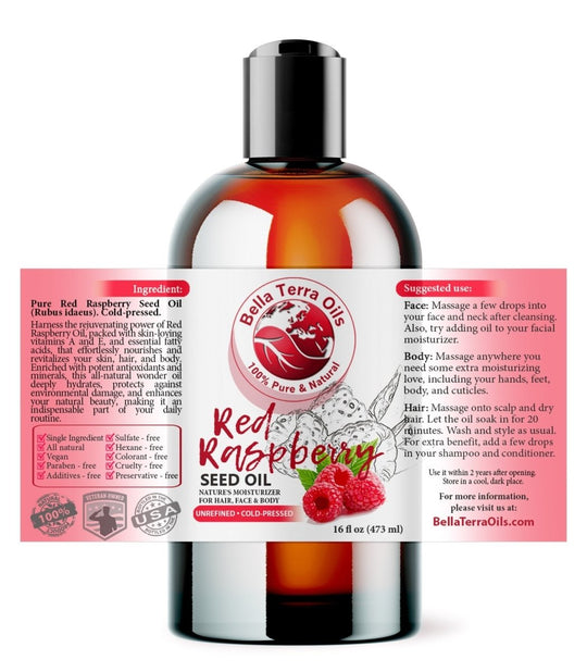 Red Raspberry Seed Oil - Natural Oils for Daily Skincare