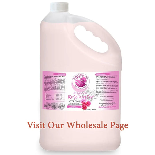 Organic Rose Water Hydrosol - Refreshing Floral Waters for Skin